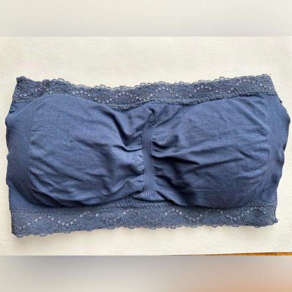 Laura Ashley | Intimates & Sleepwear | Laura Ashley Strapless Navy Blue ...